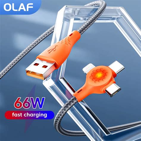 Usb кабель для быстрой зарядки Тип C 66 Вт Aliexpress