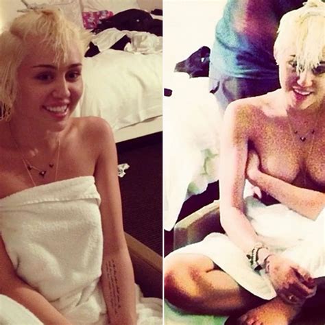 Miley Cyrus Shows Her Breast