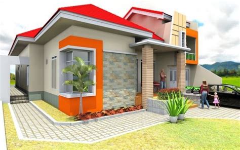 Ide Cat Rumah Minimalis Tampak Depan Warna Cerah