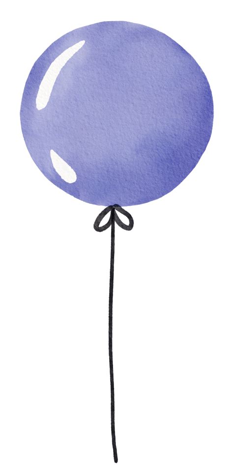 Watercolor Balloon For Birthday 11213716 Png
