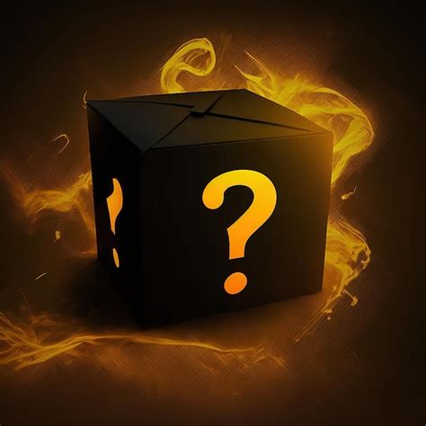 미스터리 박스 일러스트 생성 Ai 프리미엄 사진