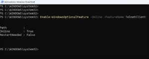 How To Enable Telnet Using PowerShell On Windows