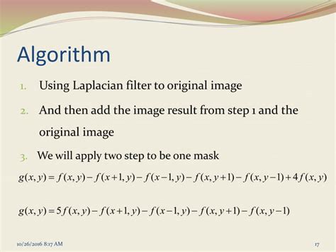 Sharpening Spatial Filters Pptx