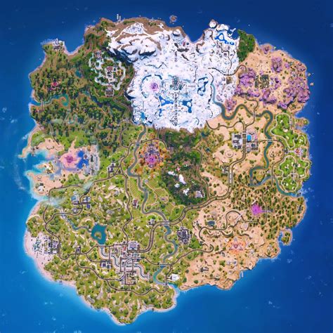 Chapter 7 Season 2 Map — Frigid Fortress Clawsy Lodge — Sanctuary