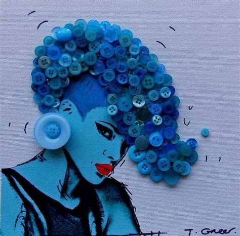 Buttonart Button Art Button Crafts Button Art Crafts