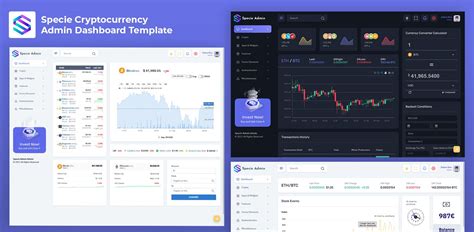 Cryptocurrency Admin Dashboard Template With Tokenize Admin Template