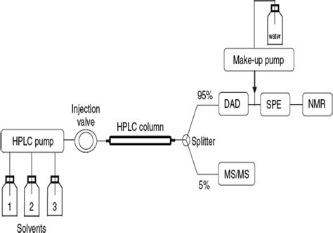 Schematic Representation Of LCMSSPENMR Instrumentation Setup