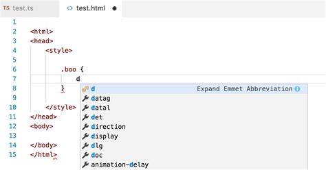 Emmet Css Abbreviation Not Expanded In Style Block In Html File · Issue