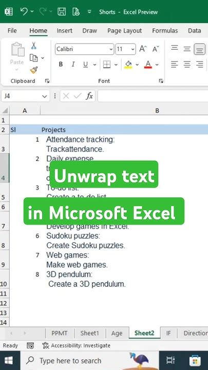 Unwrap Text In Microsoft Excel Wraptext Unwrap Excelhacks Excelformula Exceltips