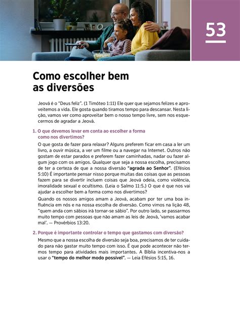Como escolher bem as diversões BIBLIOTECA ONLINE da Torre de Vigia
