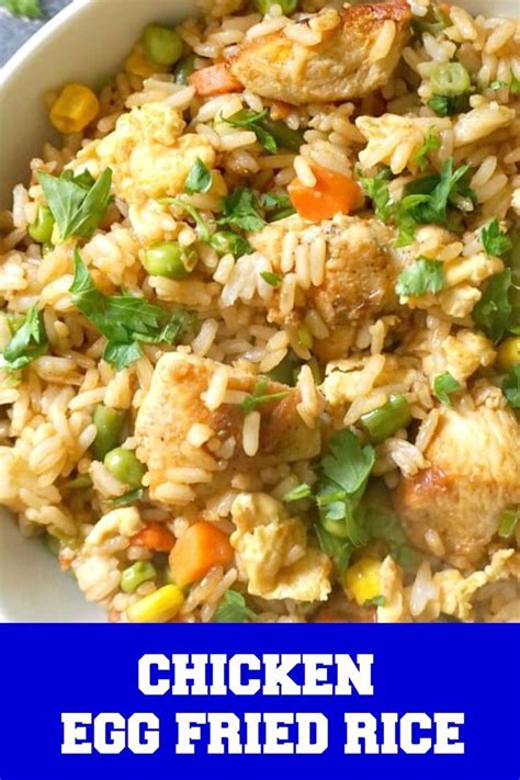 Healthy Chinese Chicken Egg Fried Rice Recipe