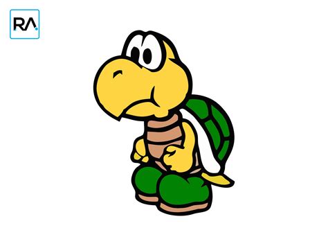 Koopa Troopa Svg Koopa Troopa Png Super Mario Svg Super Etsy Polska