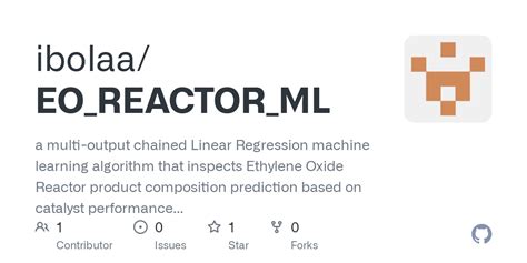 github ibolaa eo reactor ml a multi output chained linear regression