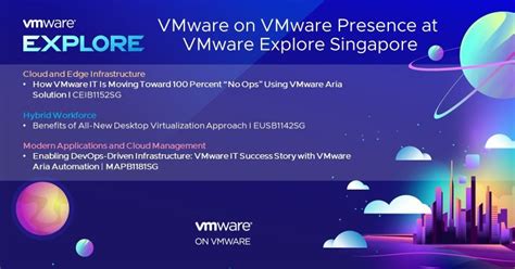 Stephen M On Linkedin Join Our Vmware On Vmware Sessions At Explore Singapore