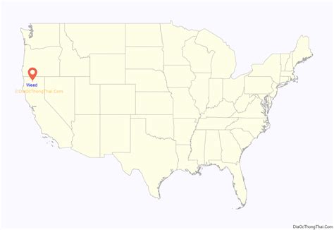 Map Of Weed City California Thong Thai Real