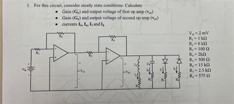 solved 1 for this circuit consider steady state