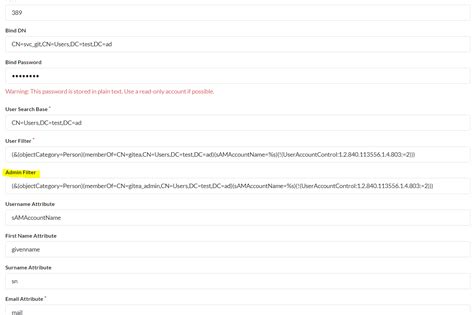 Ad Admin Account Cannot Logon To Gitea Installmaintainconfigure Gitea
