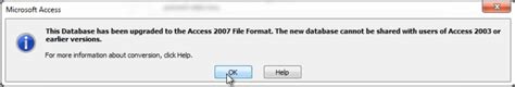 Solved Access Cannot Open A Database Created With A Previous Version