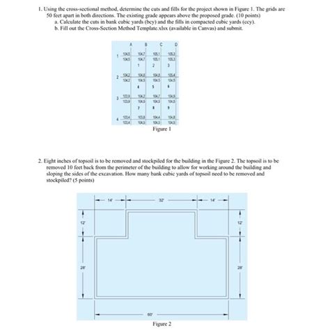 Solved 1 Using The Cross Sectional Method Determine The