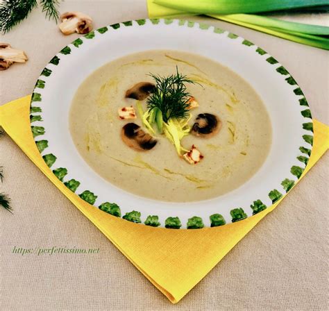 Картофена крем супа с праз и гъби Perfettissimo