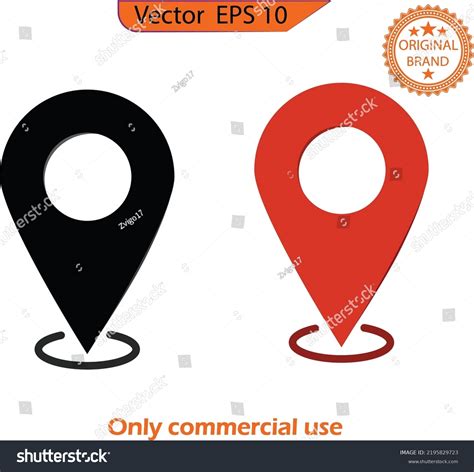 Set Map Pin Location Icons Modern Stock Vector Royalty Free Shutterstock