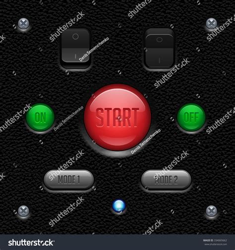 Leather Ui Application Software Controls Set เวกเตอรสตอก ปลอดคาลขสทธ