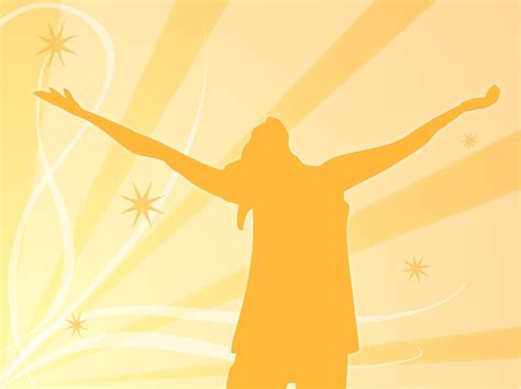 Woman Praising God Silhouette Png