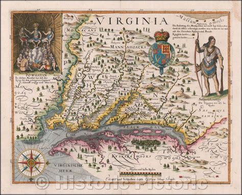 Historical Maps Of Virginia Early Map Of Virginia Reveals Plans For A