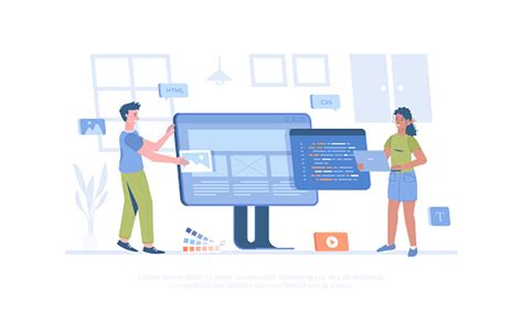 프런트 엔드 개발 웹 사이트 인터페이스 프런트 엔드 개발자 웹 페이지 디자인 사용자 경험 배너 웹사이트 디자인 방문 페이지에