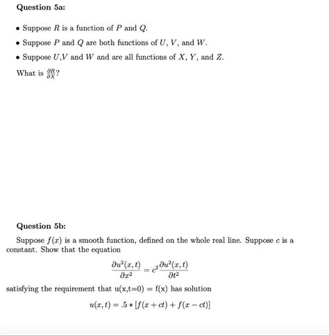 Question A Suppose R Is A Function Of P And Q Suppose P And Q Are Both Functions Of U V