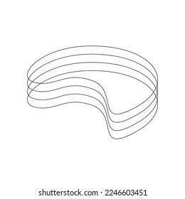 Doodle Blob Line Abstract Wave Line Stock Vector Royalty Free 2246603451 Shutterstock
