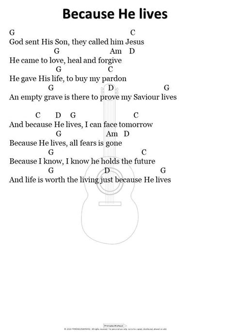 Because He Lives Guitar Chords