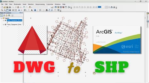 Export File Dari Autocad Dwg Ke Arcgis Shp Youtube