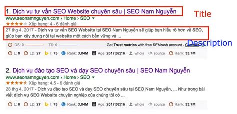 những tag html ảnh hưởng xếp hạng trong seo seo nam nguyễn