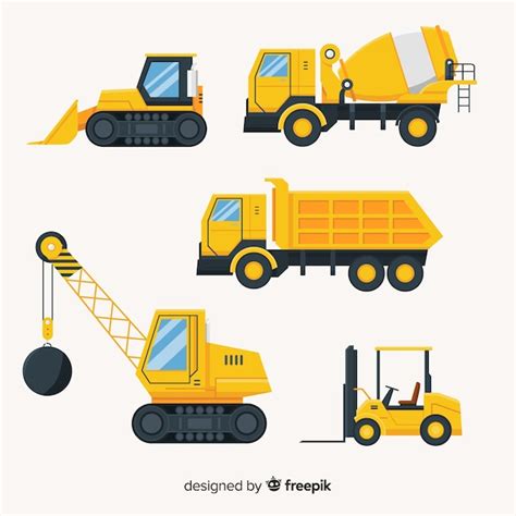 Construction Truck Clipart Vectors And Illustrations For Free Download