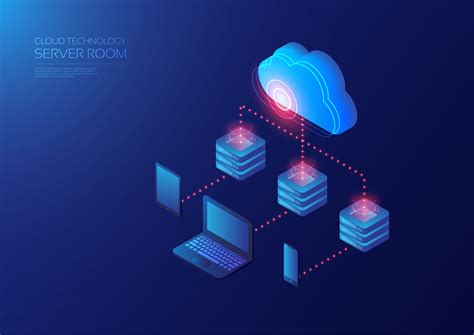 Isometric Cloud Service 834555 Vector Art At Vecteezy