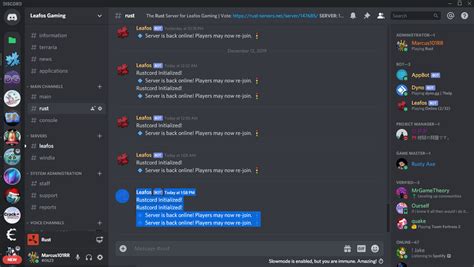 umod chat messages not being relayed rustcord community