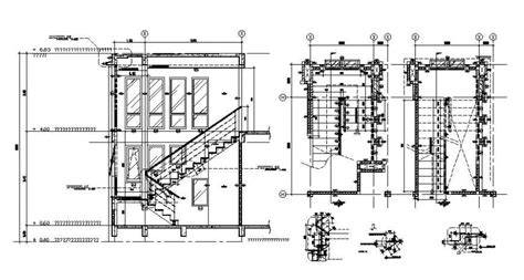 House Two Level Constructive Section And Structure Drawing Details Dwg File Cadbull