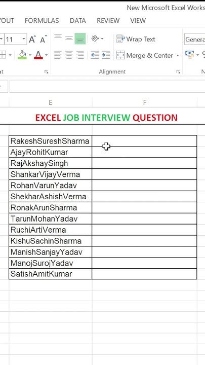 Crack Any Job Interview With This Excel Question Exceltips