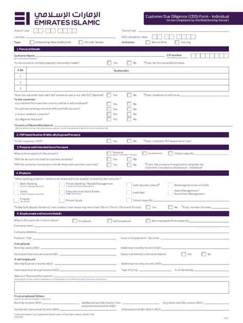 Fillable Online Customer Due Diligence Cdd Form Fax Email Print Pdffiller