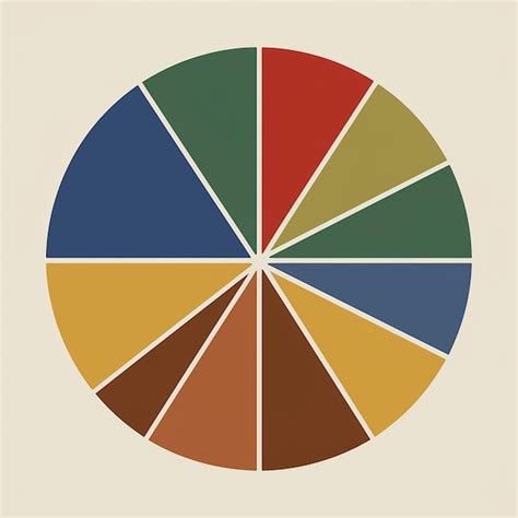 Premium Vector A Pie Chart With Various Segments Each Colored