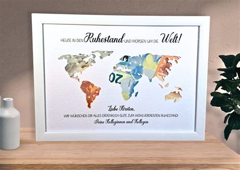Geschenk Zum Ruhestand Personalisiert Geldgeschenk Rente