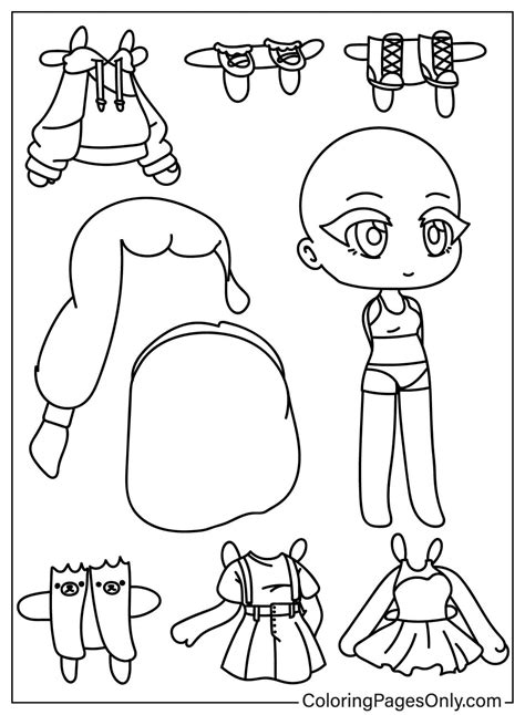 Drawings Of Paper Doll Gacha Life
