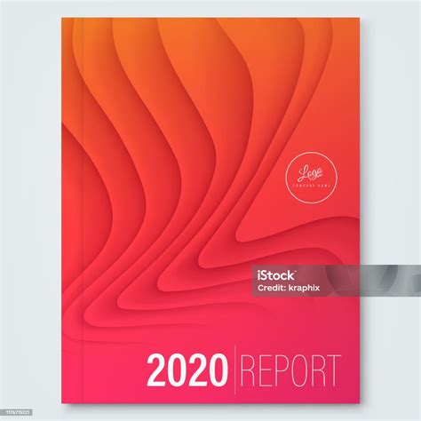 커버 디자인 템플릿 빨간색 그라데이션 색상 배경에 최소한의 추상 곡선 웨이브 모양입니다 연례 보고서 표지 브로셔 포스터 0명에