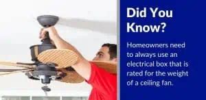 How To Install A Ceiling Fan Where No Fixture Exists 8 Step Guide