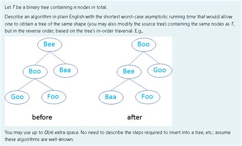 Solved Let T Be A Binary Tree Containing N Nodes In Total