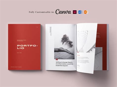 Portfolio Template MS Word Template Indesign Template Brochure Template Clean Portfolio