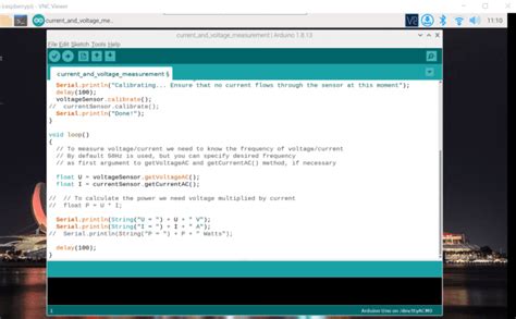 Raspberry Pi Arduino UNO Current Measurement System