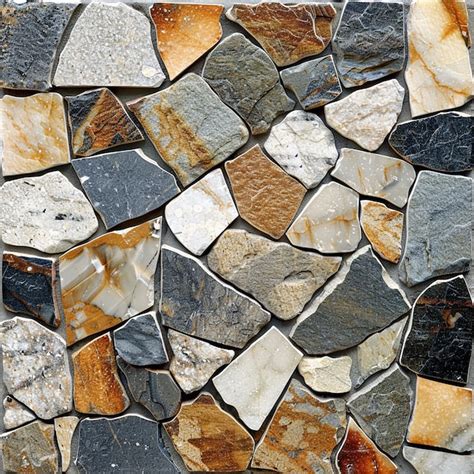 Premium Photo Portrait Of Textured Stone Tile Patterns