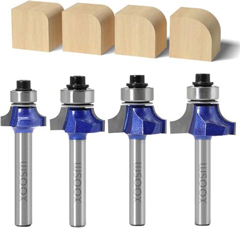 Round Over Bead Edge Forming Router Bit Set 12 Shank Woodworking